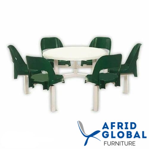 Six-Seater Canteen Round Alpine Set | Afrid Global Furniture
