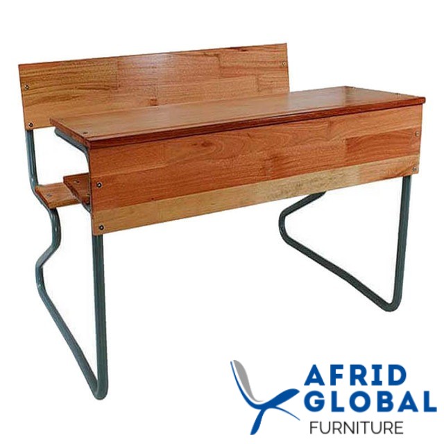 Double Combination School Desk (FLAT PACKED) | Afrid Global Furniture
