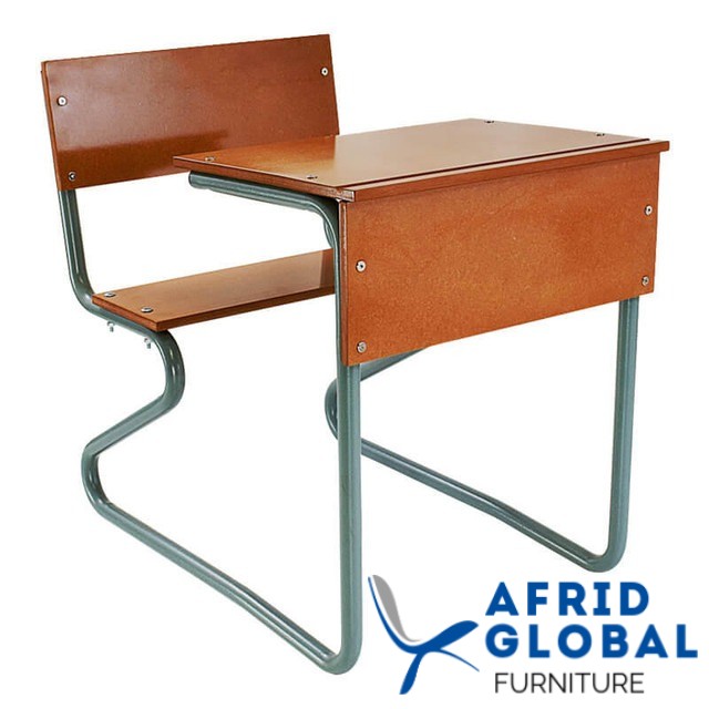 Single Combination School Desk (FLAT PACKED) | Afrid Global Furniture
